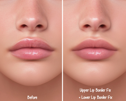 Second Life Marketplace - Izzie's - Upper Lip Border Fix (Evo X BOM)
