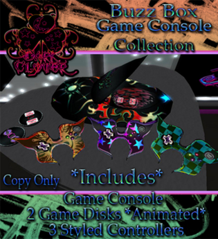 Second Life Marketplace - Dark Clover: The Buzz Box Game Console Collection