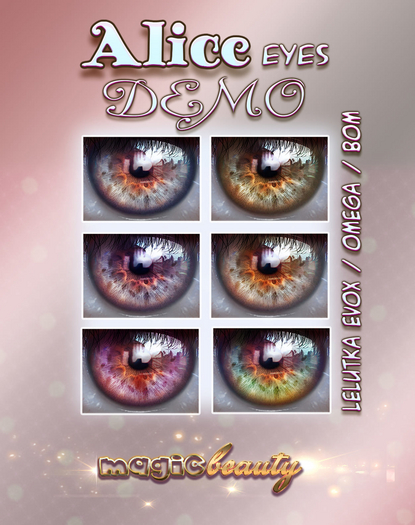 Second Life Marketplace - DEMO [Magic Beauty] Alice eyes (LeLutkaEVOX ...