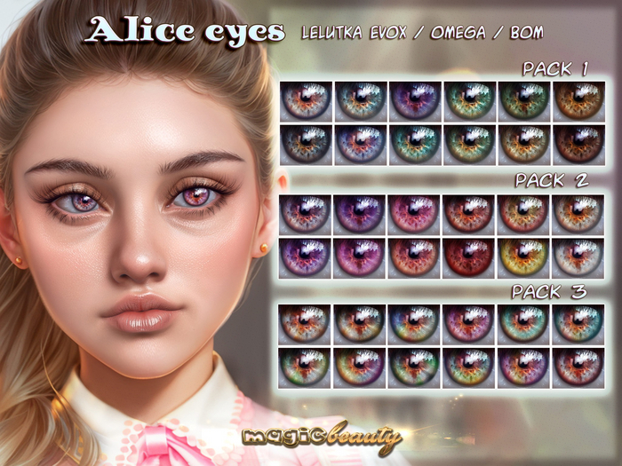 Second Life Marketplace - [Magic Beauty] Alice eyes FATPACK ...