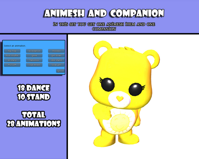 Second Life Marketplace - funshine animesh and companion