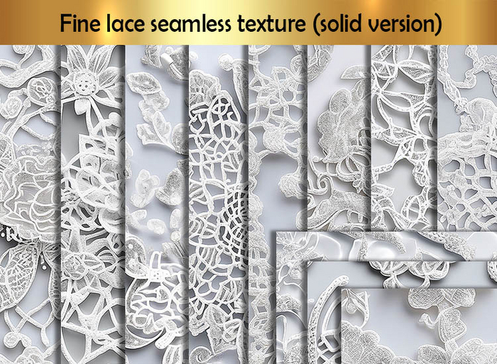 Second Life Marketplace - Fine lace seamless texture (solid version) B
