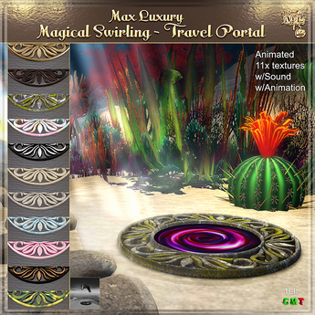 Second Life Marketplace - Max Luxury - Magical Swirling - Travel Portal