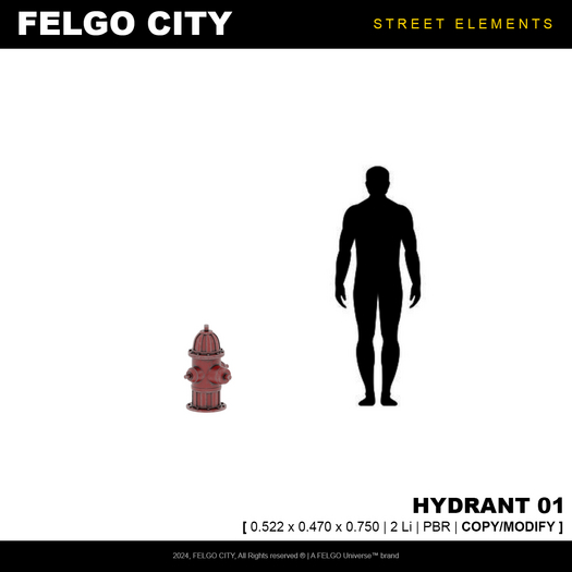 Second Life Marketplace - FELGO City // Hydrant 01