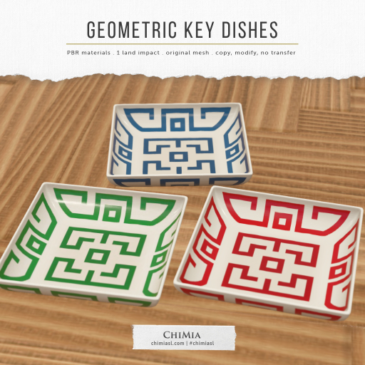 Second Life Marketplace - Geometric Key Dishes