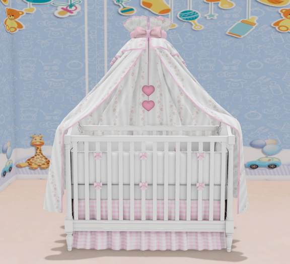 Second Life Marketplace - MICASADELARBOL SUKI CRIB PINK PACK