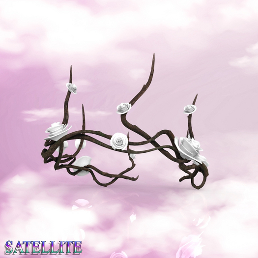 Second Life Marketplace - White Rose Crown