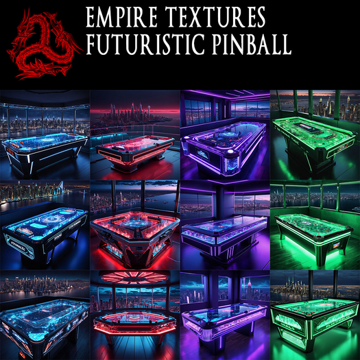 Second Life Marketplace - EMPIRE TEXTURES - Futuristic Pinball