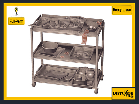 Second Life Marketplace - ::DisturbeD:: Horror Asylum - Medical Cart 2 ...