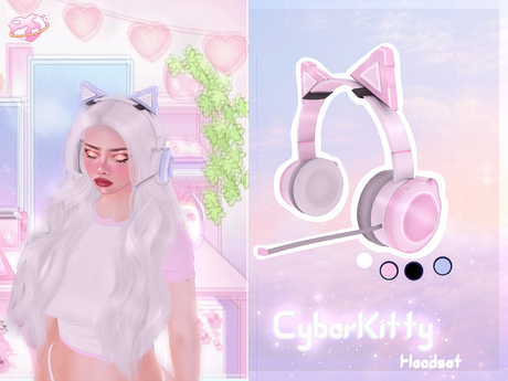Second Life Marketplace - PlanetPlush - CyberKitty Headset *FATPACK*