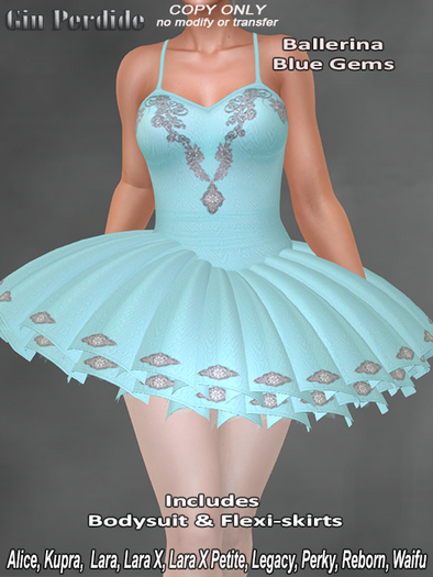 Second Life Marketplace - Blue Gems Ballerina