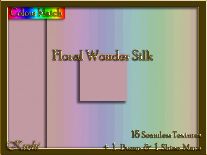 Second Life Marketplace - Floral Wonder Silk Solids Seamless Texture Pack