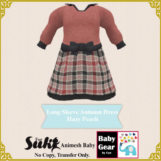 Second Life Marketplace - Suki Animesh Baby - LS Hazy Peach (Bag)