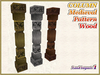 Second Life Marketplace - COLUMN - Medieval Pattern Wood (1 LI) (Full perm)