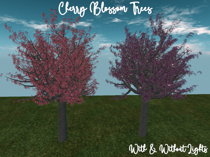 Second Life Marketplace - Aurelia's Cherry Blossom Tree w/wo Lights