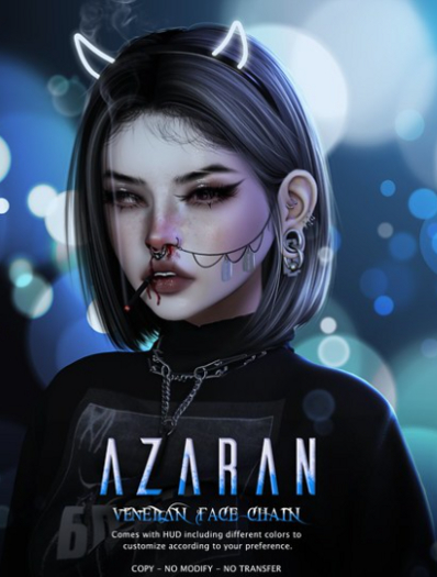 Second Life Marketplace - AZARAN - VENETIAN FACE CHAIN.