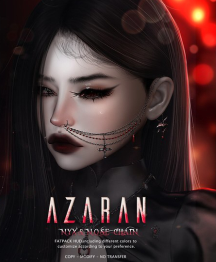 Second Life Marketplace - AZARAN - NYX'S NOSE CHAIN.