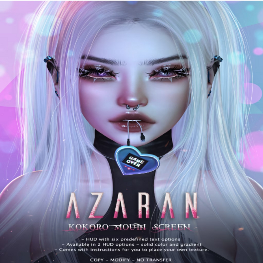 Second Life Marketplace - AZARAN - KOKORO MOUTH SCREEN - SOLID.