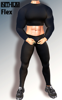 Second Life Marketplace - Brutal Gary Tracker Outfit Black Kario Flex ADD