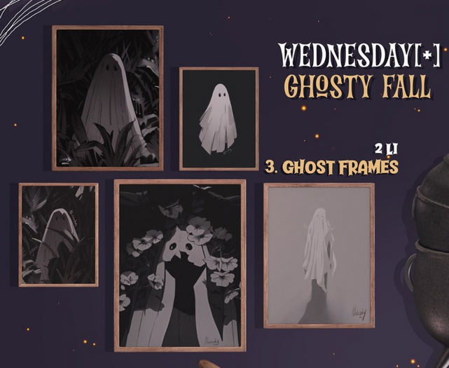 Second Life Marketplace - 3. Wednesday[+] ~ Ghosty Fall - Ghost Frames
