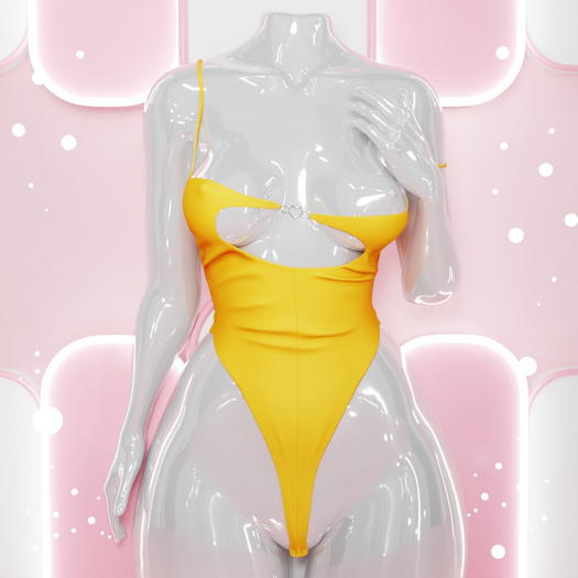 Second Life Marketplace Palette Loren Bodysuit [orange]