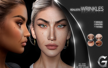 Second Life Marketplace - {geek} Wrinkles Realistic Female