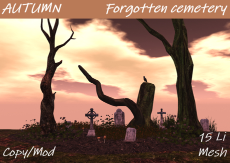 Second Life Marketplace - PS - AUTUMN - Forgotten cemetery 15 Li