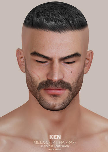 Second Life Marketplace - [MR] Ken Hairbase for EvoX Heads