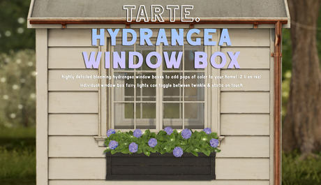 Second Life Marketplace - tarte. hydrangea window box - FULL SET