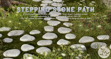 Second Life Marketplace - tarte. stepping stone path - FULL SET