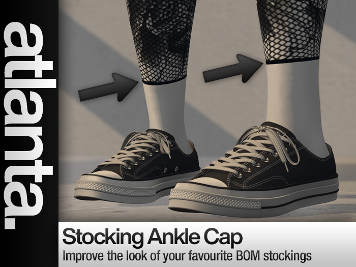 Second Life Marketplace - atlanta. - Stocking Ankle Cap