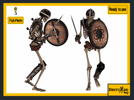 Second Life Marketplace - ::DisturbeD:: Skeleton Warrior Hallowen ...