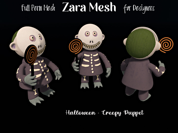 Second Life Marketplace - ZM - Halloween - Creepy Puppet FULL PERM MESH