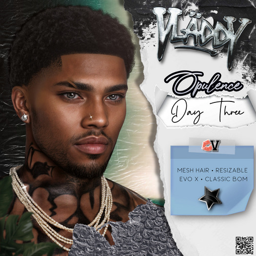 Second Life Marketplace - Vladdy // "Opulence" Hair Day Three (Single ...