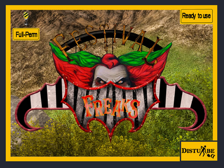 Second Life Marketplace - ::DisturbeD:: Horror Circus - Freaks Sign ...