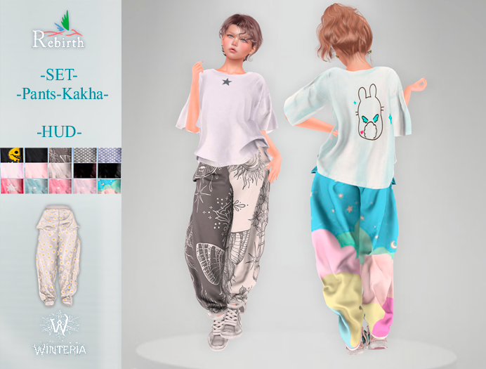 Second Life Marketplace - SET-Pants-Kakha-Rebirth - 50%