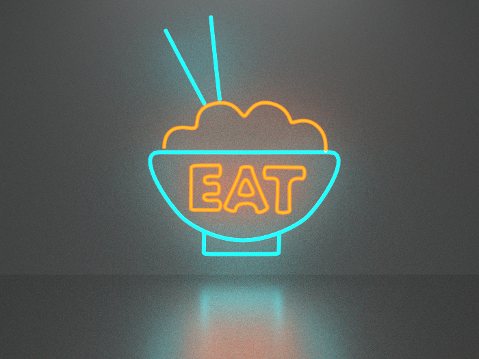 Second Life Marketplace - Eat neon sign Full Permission