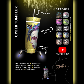 Second Life Marketplace - SynRJ ~ Cyber Tumbler ~ Fatpack