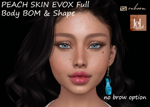 Second Life Marketplace - PEACH SKIN EVOX Full Body BOM & Shape
