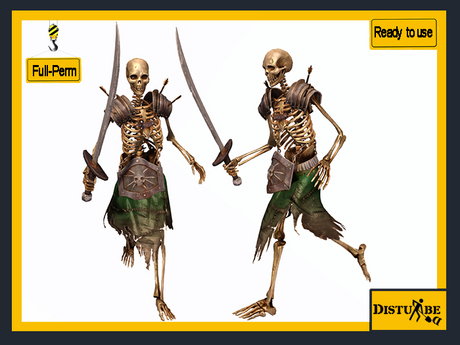 Second Life Marketplace - ::DisturbeD:: Warrior Skeleton Halloween ...