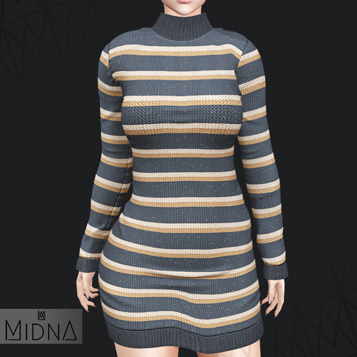 Second Life Marketplace - MIDNA - Wrenley Dress Fall Ed. - COLOR2 [ADD]