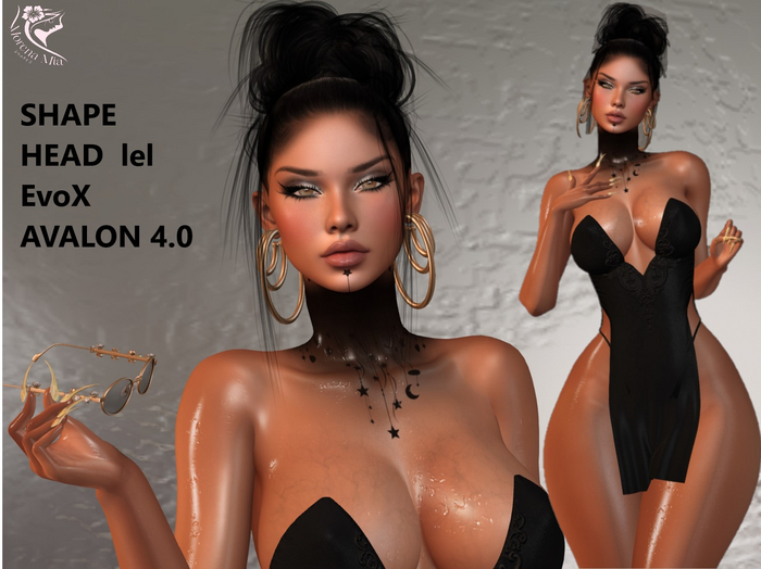 Second Life Marketplace Shape Head Evox Avalon 40 Lelutka Maitreya
