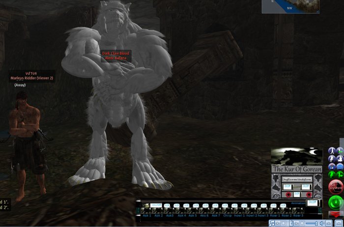 Second Life Marketplace - Aleric Kur Monster Big Version White Fur ...