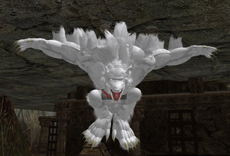 Second Life Marketplace - Aleric Kur Monster Big Version White Fur ...