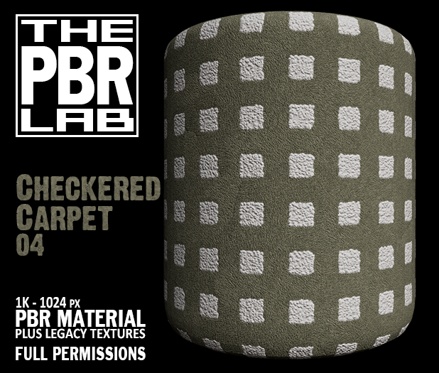 Second Life Marketplace - The PBR Lab - Checkered Carpet 04 - PBR ...