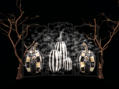 Second Life Marketplace - MC Spooky Sparkle White Pumpkin Dresser Screen