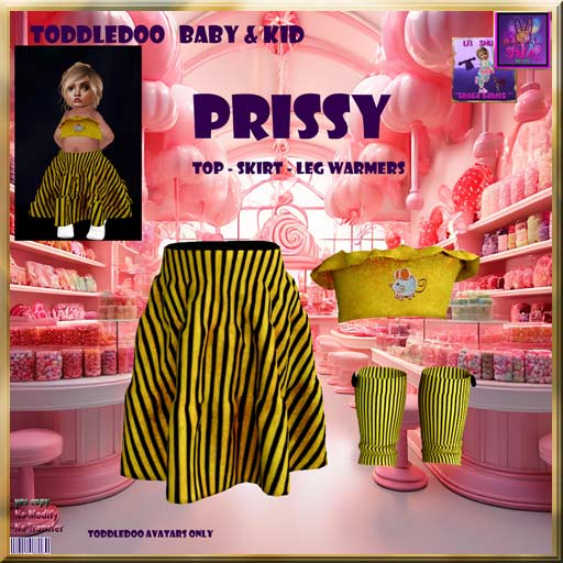 Second Life Marketplace - PRISSY OUTFIT TODDLEDOO BABY & KID