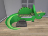 Second Life Marketplace - Rare 2 - Green bed - Rockasaurus -TKC