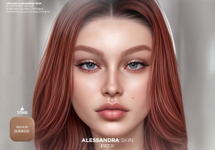 Second Life Marketplace - Opulein / Alessandra Skin [EVO X] VE Sunkiss