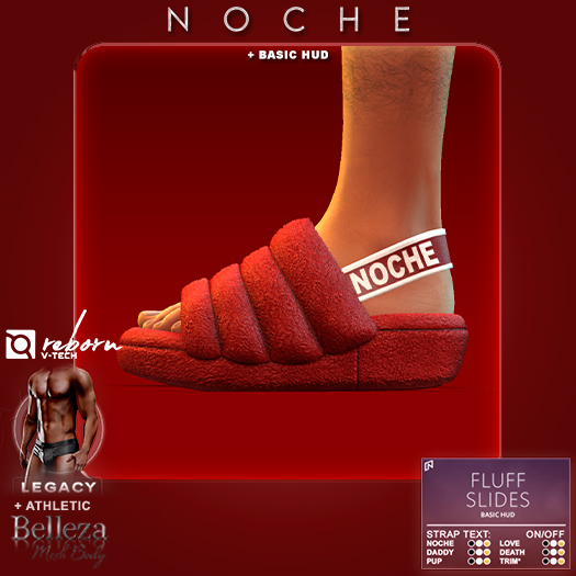 Second Life Marketplace - Noche. Fluff Slides Red